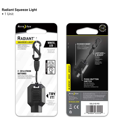 Radiant Squeeze Led Keychain Light - C.O.P.S. Inc.