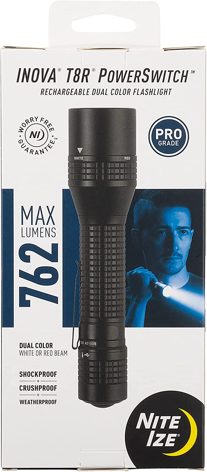 Inova T8r Powerswitch Rechargeable Dual Color Flashlight - C.O.P.S. Inc.